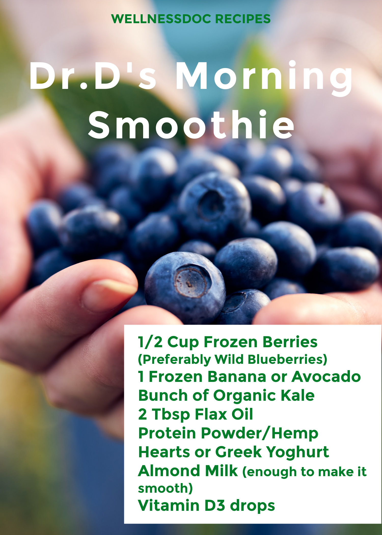 WellnessDoc Recipes - Dr. D's Morning Smoothie